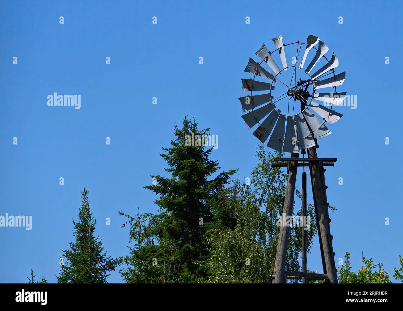 Metal windmill. Finland 2023 Stock Photo - Alamy