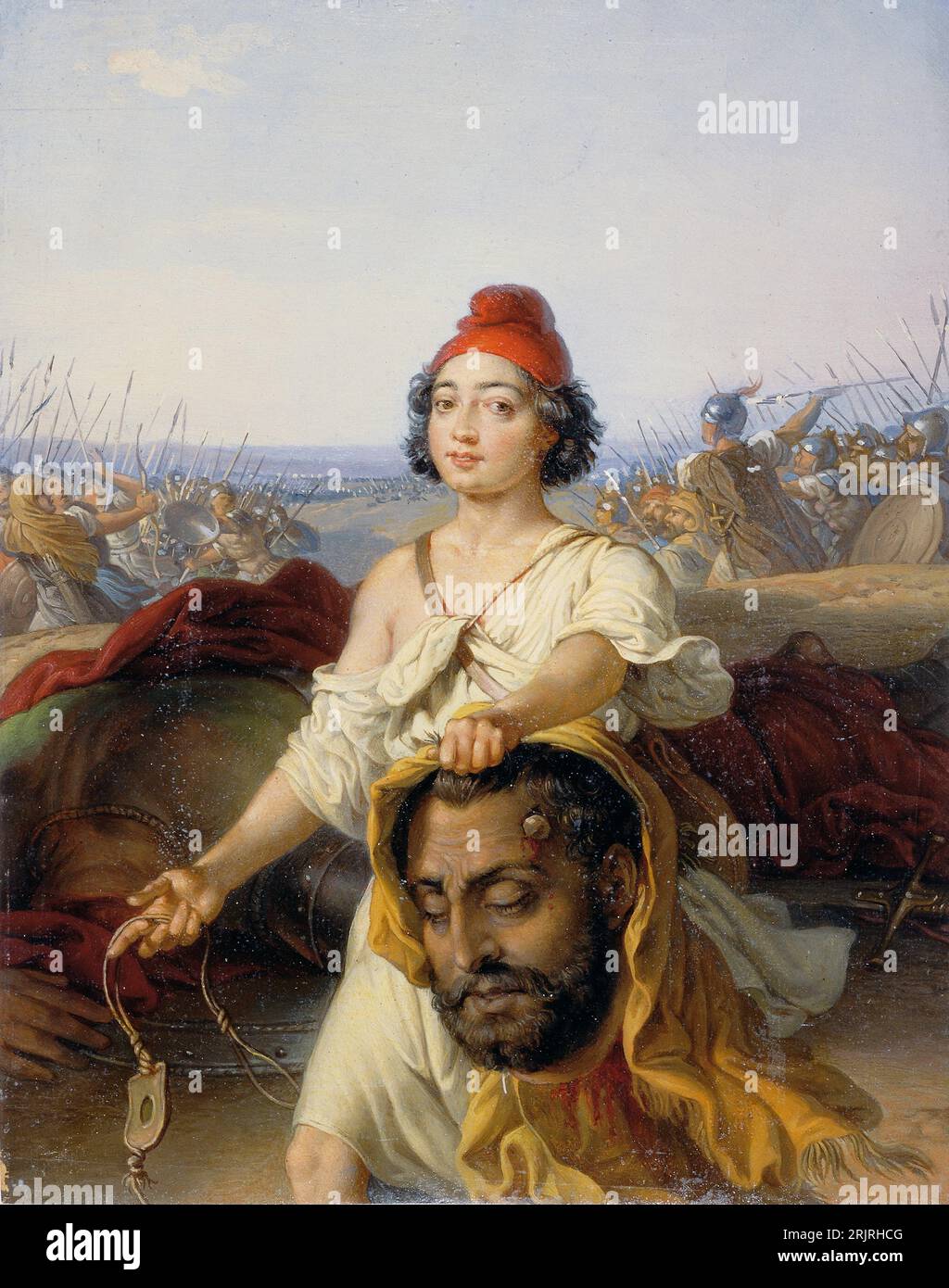 David mit dem Haupt Goliaths by Johann Peter Krafft Stock Photo - Alamy
