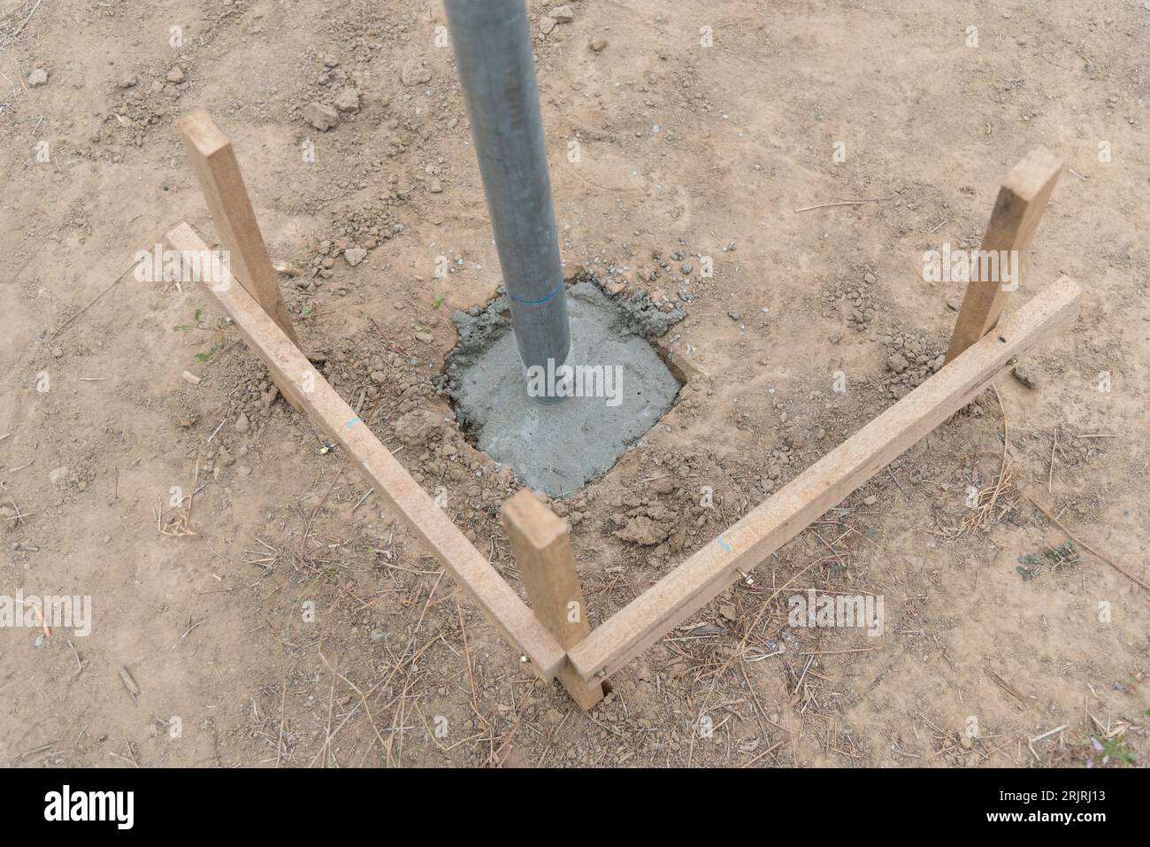 Construction of a trench in the ground. Construction of a trench Stock ...