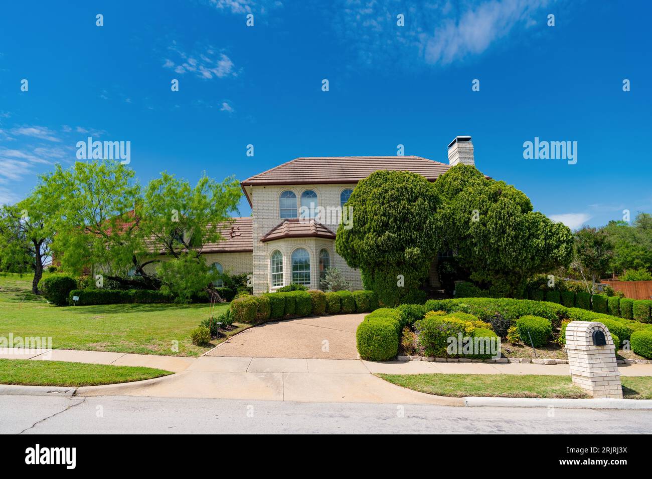 architectural design. residence architecture. suburban house ...