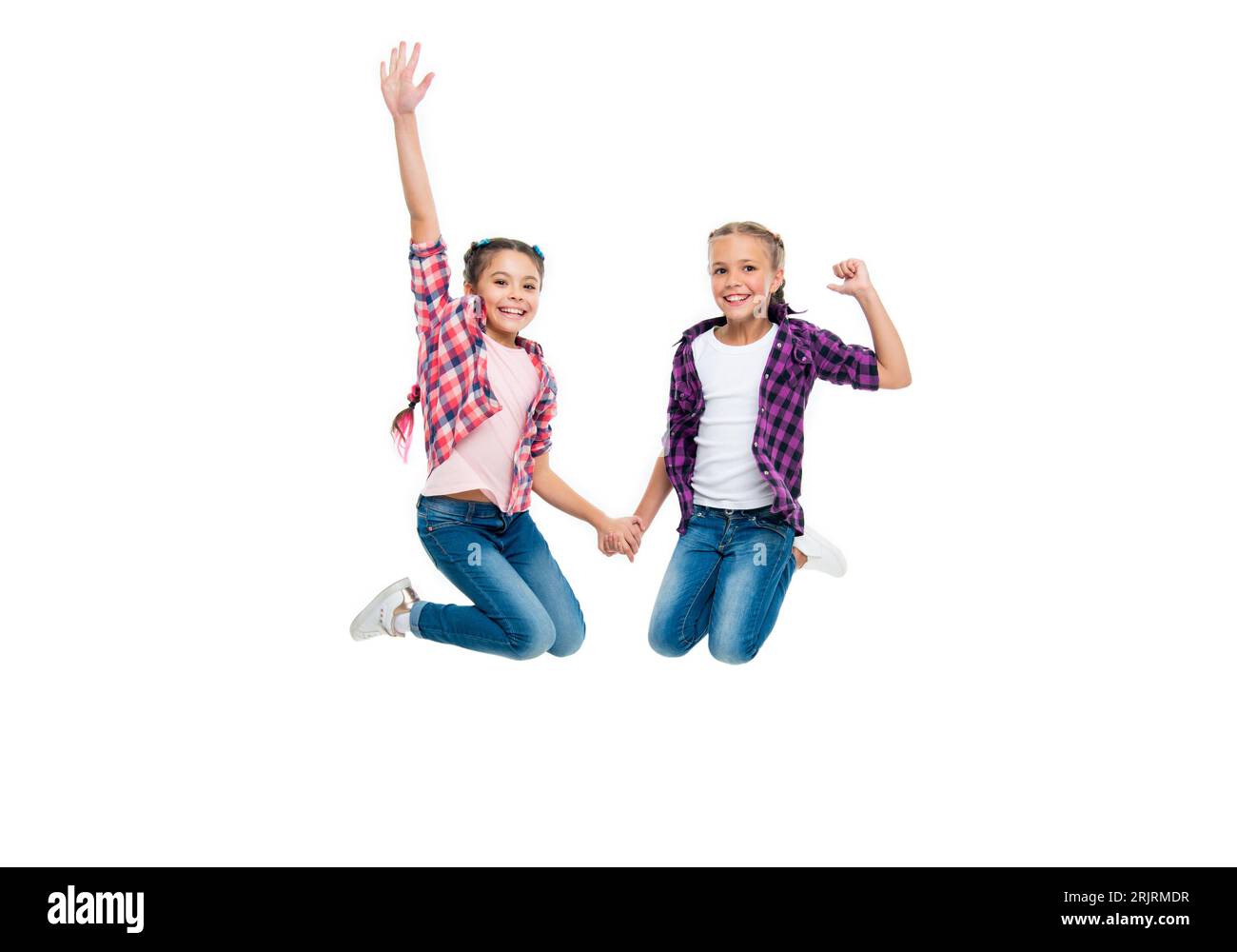 children have fun together. bond of sisterhood and friendship. girls ...