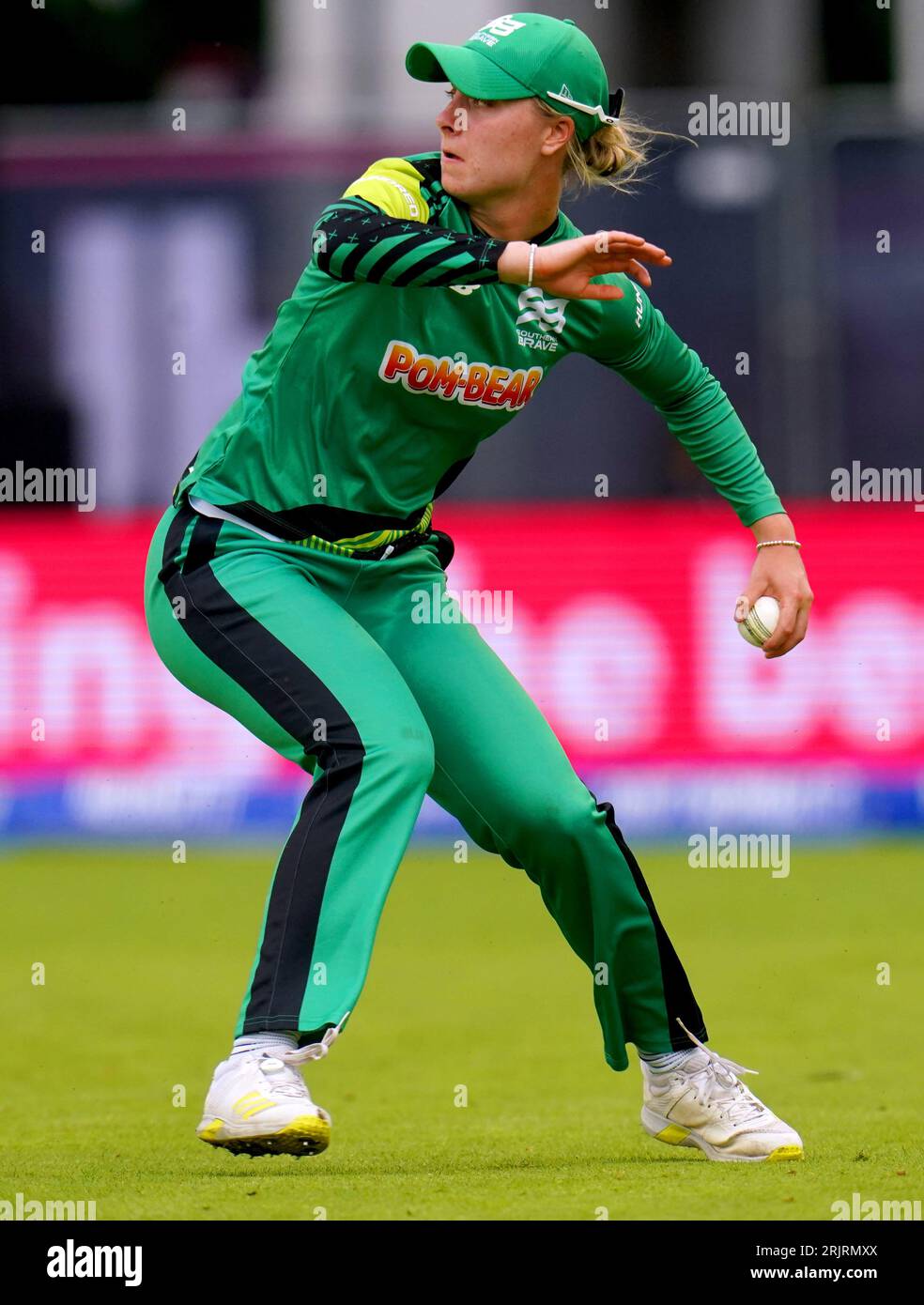 Southern Brave's Freya Kemp during The Hundred match at Emirates Old ...