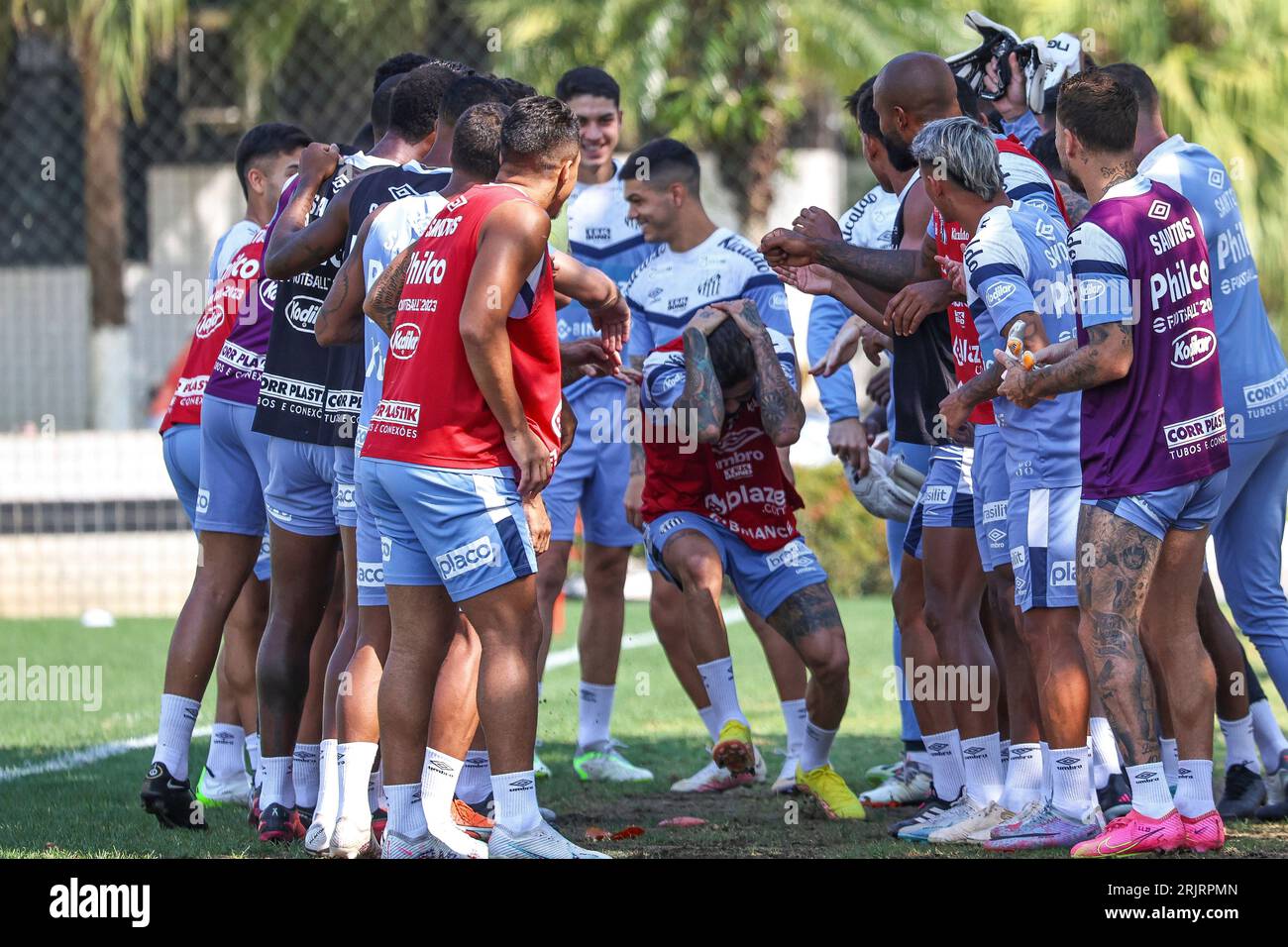 SP - SANTOS - 08/23/2023 - SANTOS, TRAINING - Junior Caicara and Jair ...