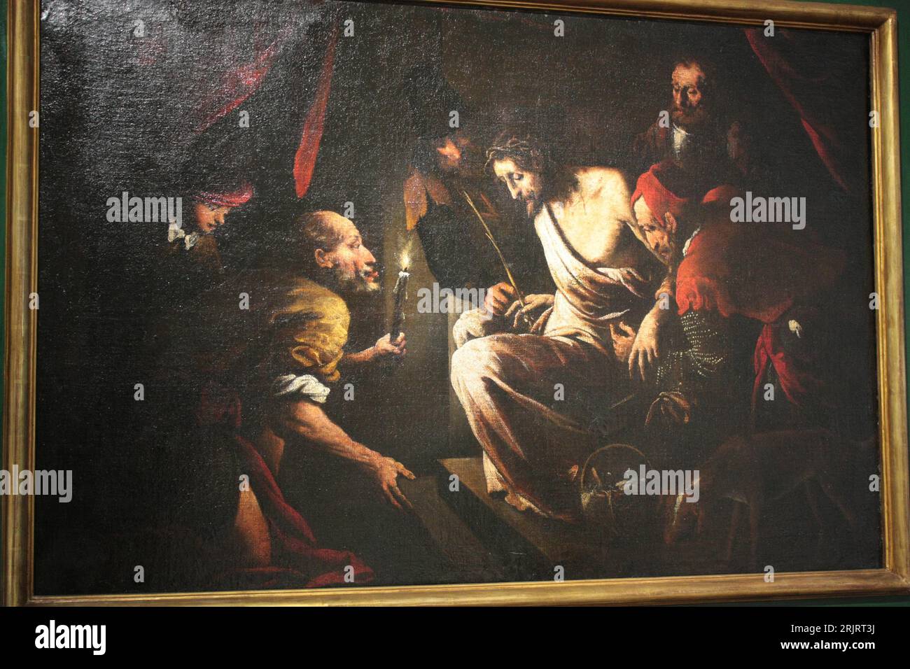 Christ in the Praetorium 17th century by Pietro della Vecchia Stock ...