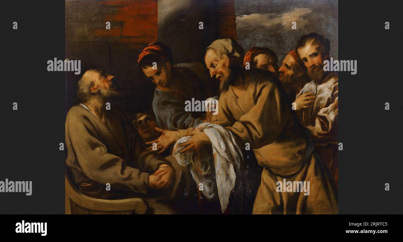 Joseph's brothers returning his bloodied tunic to their father circa ...