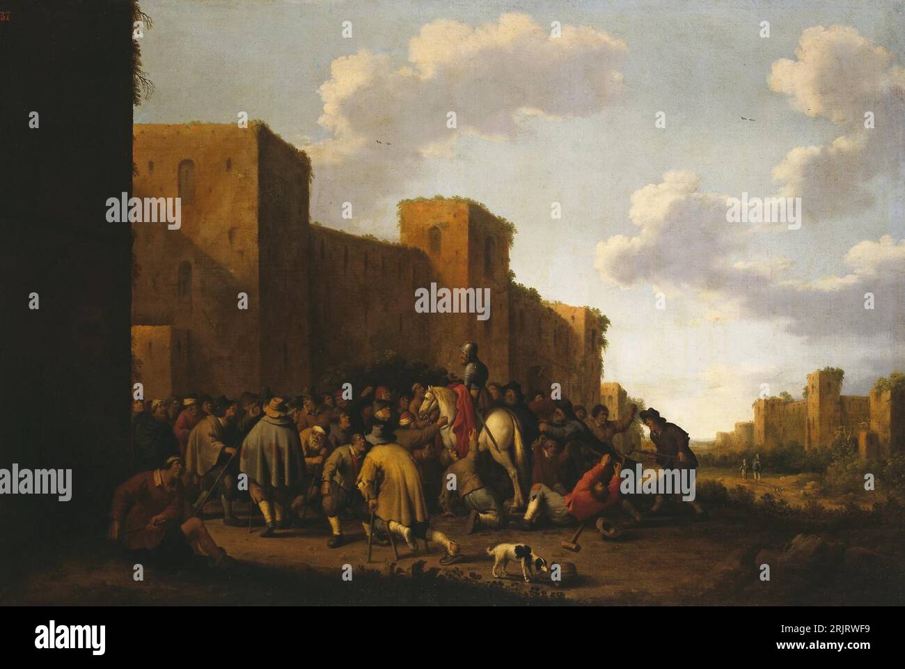 St Martin at the Gates of Amiens (The Merciful Knight) 1641 by Joost ...