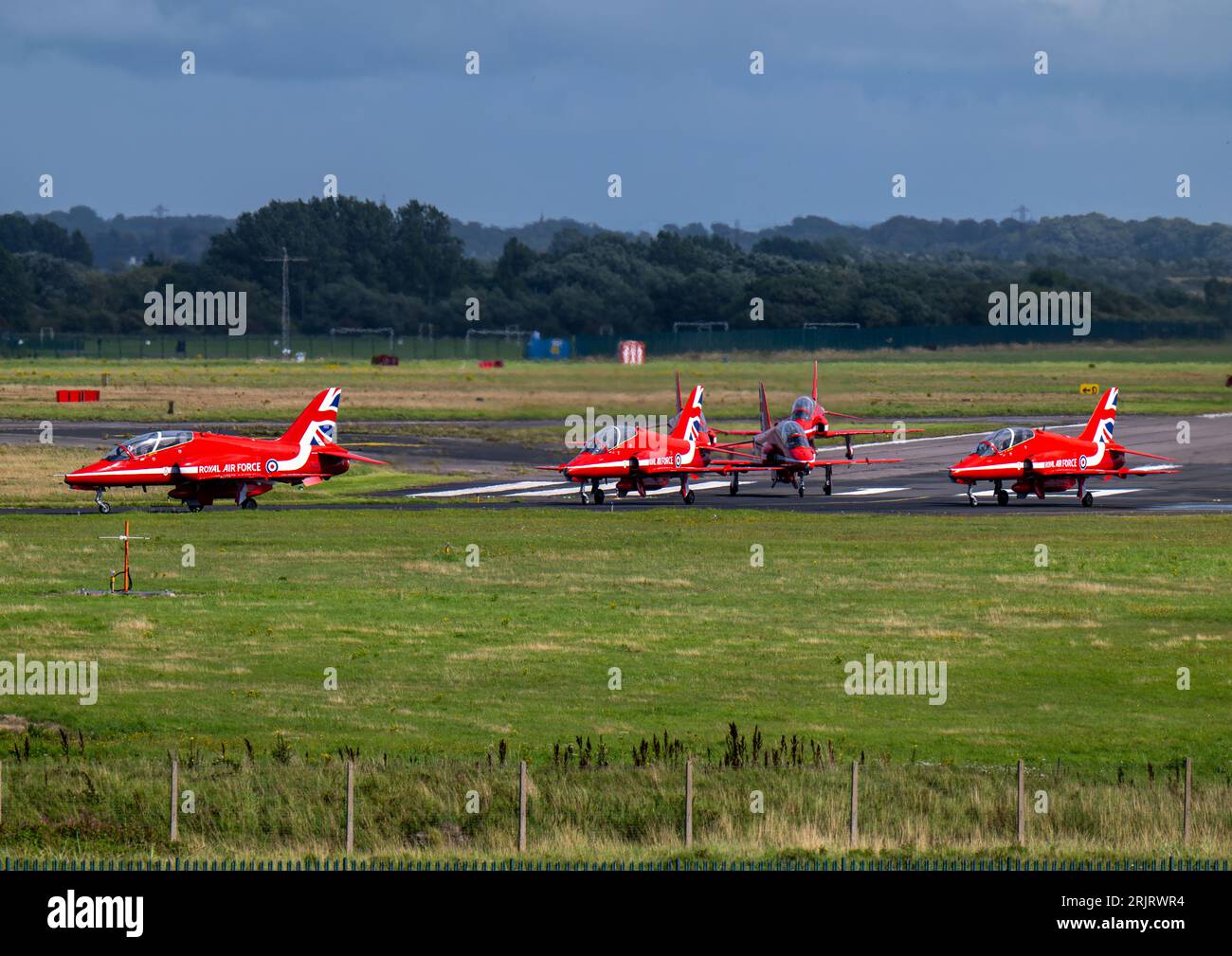 The Red Arrows At Blackpool Stock Photo - Alamy