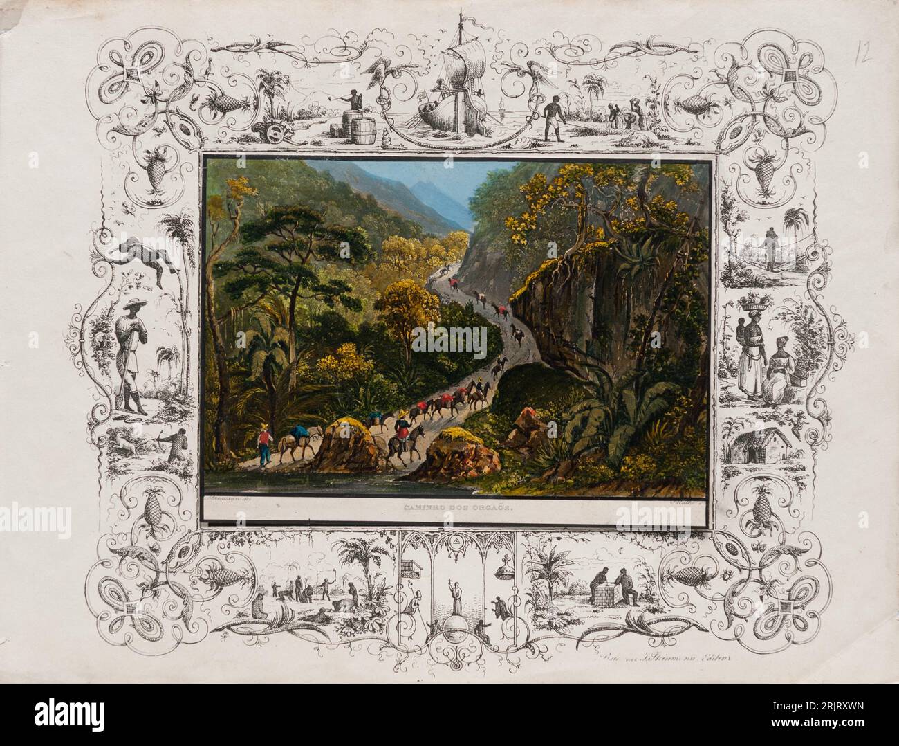 Caminho dos Órgãos 1834 by Friedrich Salathé Stock Photo - Alamy