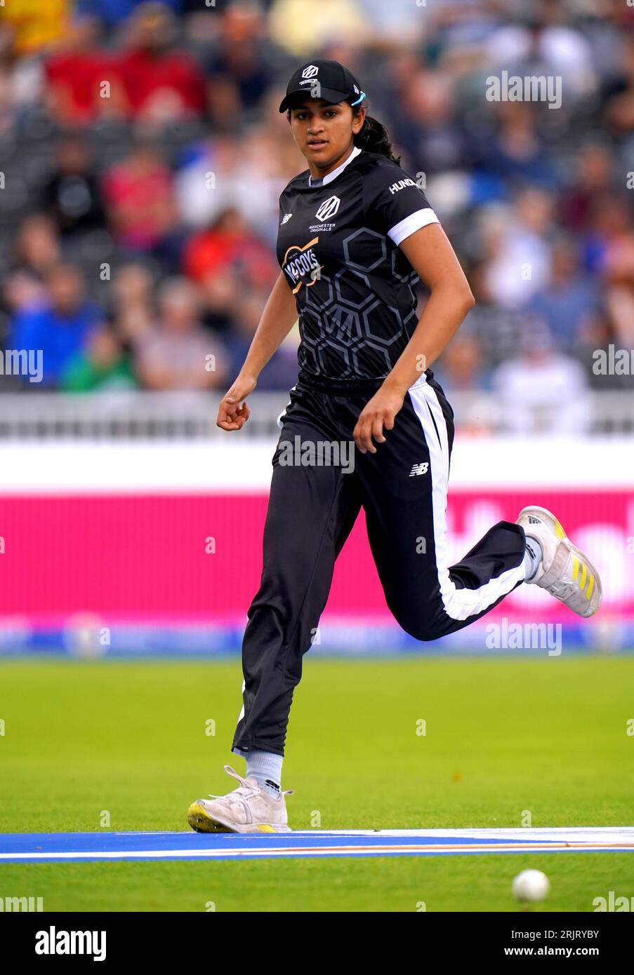 Manchester Originals' Mahika Gaur during The Hundred match at Emirates ...