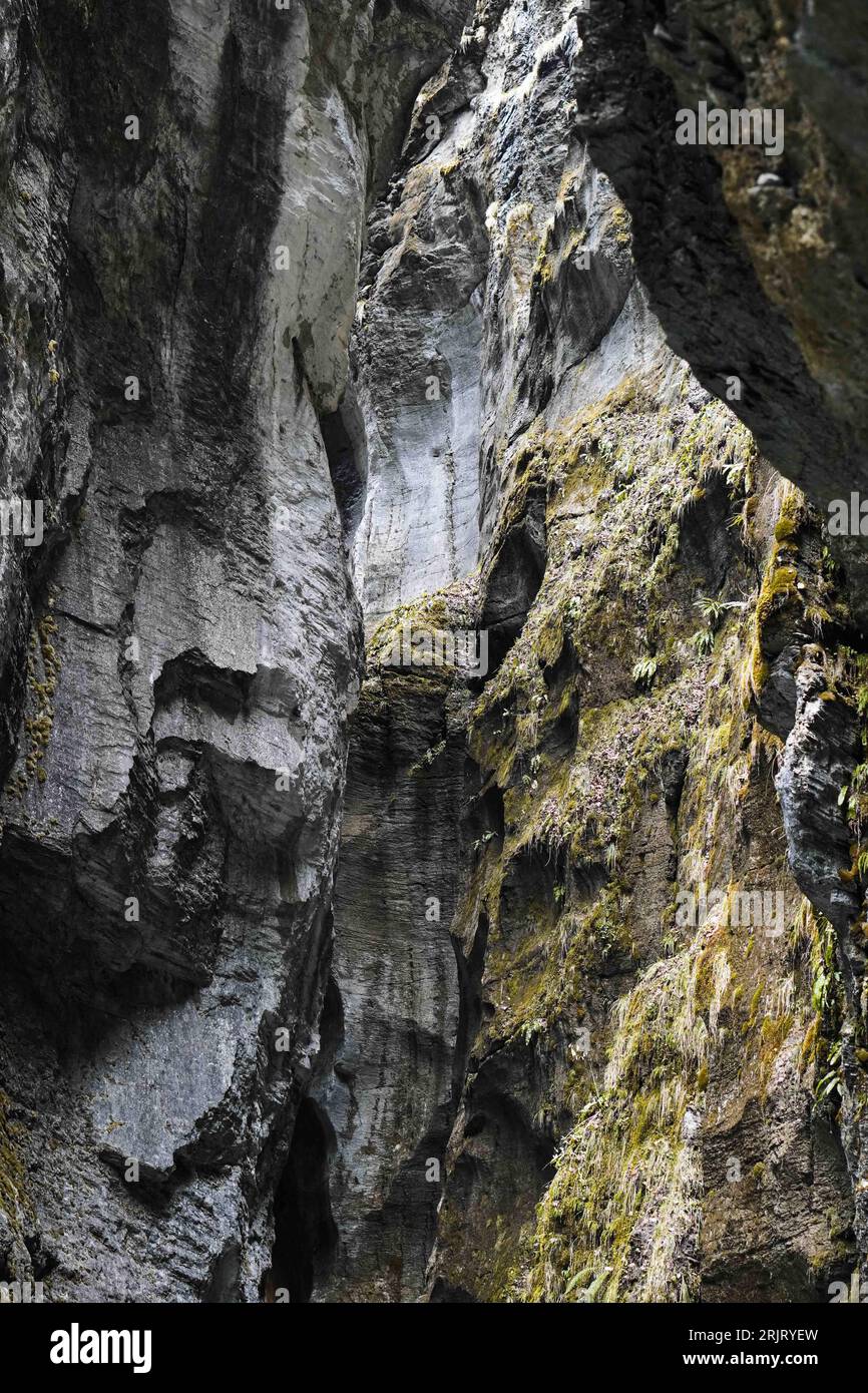 An insane river pass in swiss mountains Stock Photo - Alamy