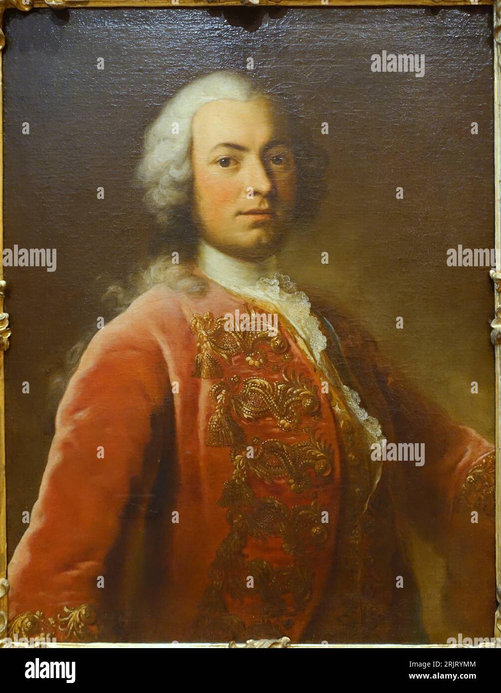 Portrait of Franz Carl von Soyer 1750 by Georg Desmarées Stock Photo ...