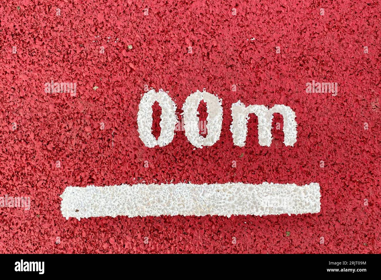 The beginning sign of a runway Stock Photo - Alamy