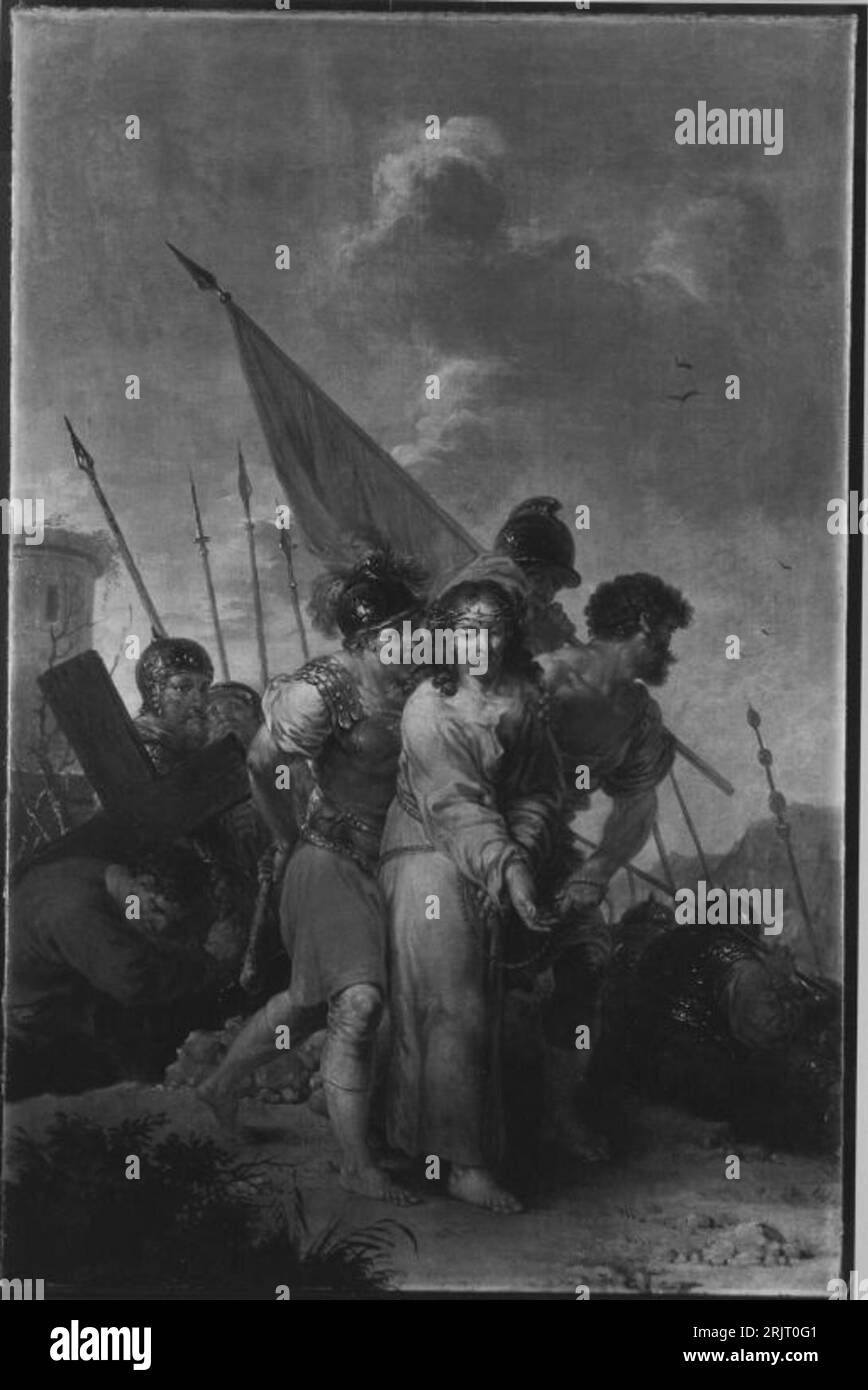 Simon of cyrene Black and White Stock Photos & Images - Alamy