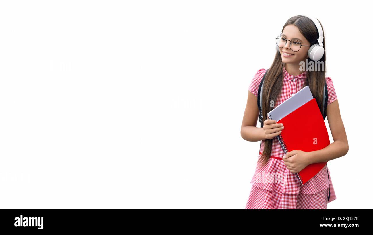 school education for girl. childhood online education. teen girl in ...