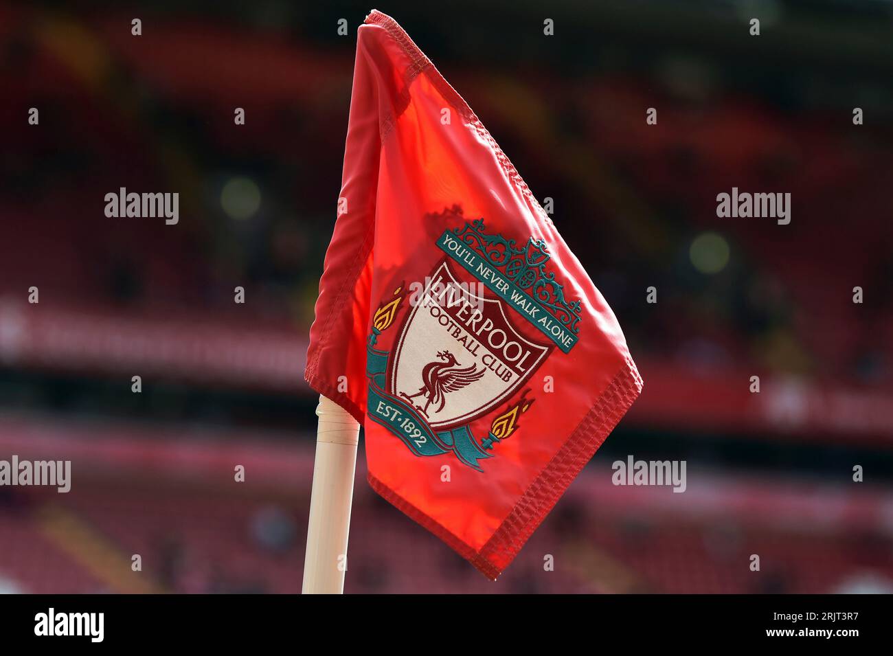 View of corner flag during the Premier League soccer match between ...