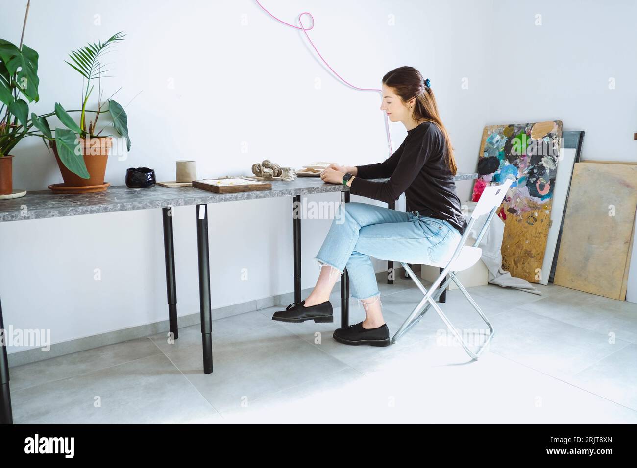 Chair working hi-res stock photography and images - Alamy