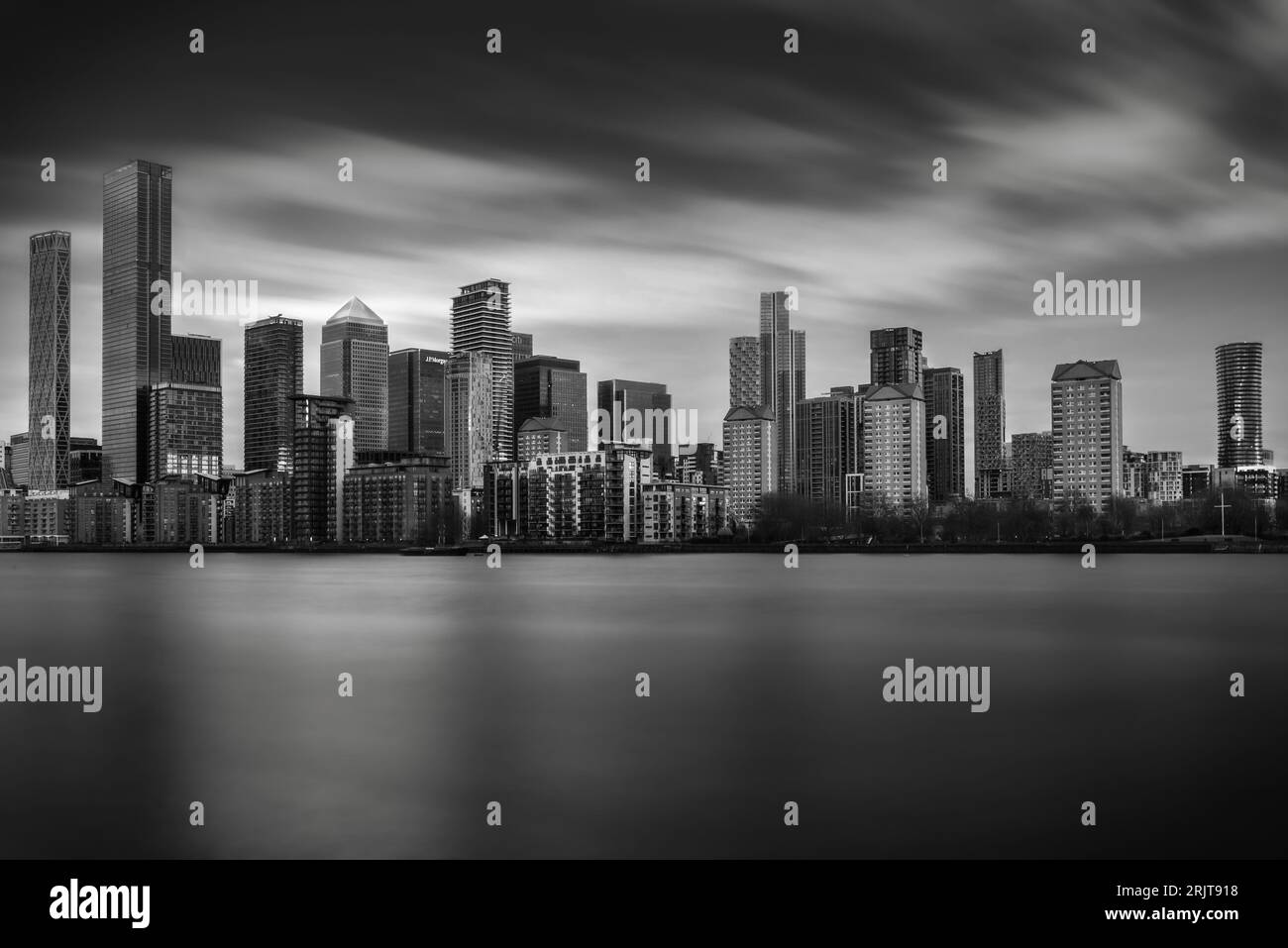 A stunning view of London's iconic skyline, featuring the iconic Canary ...