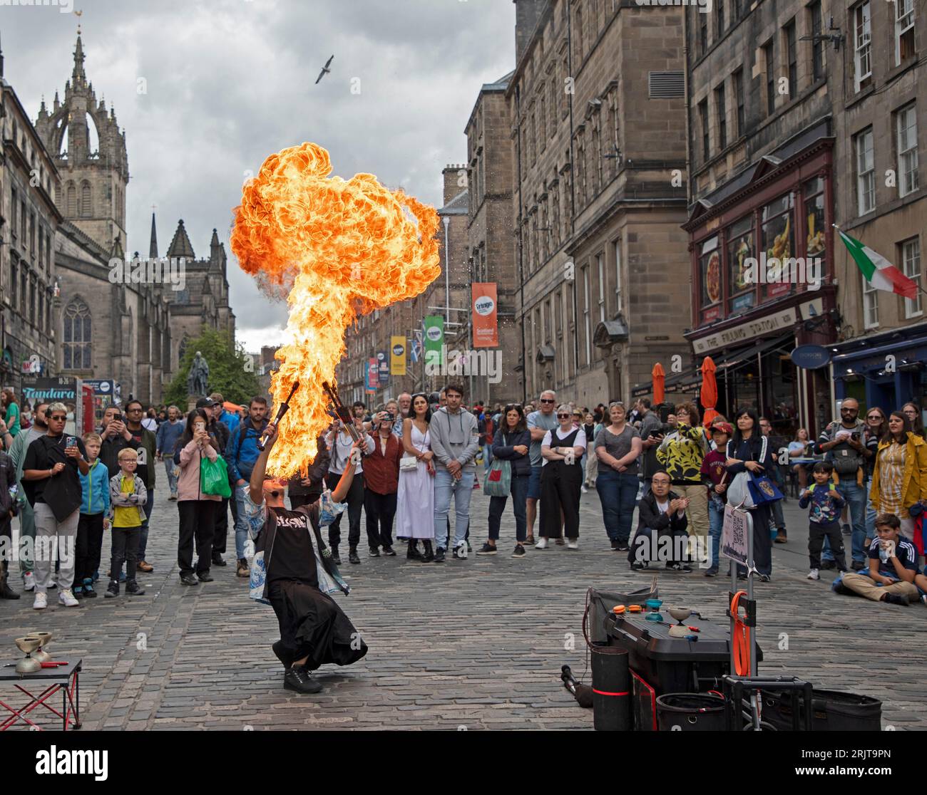 Edinburgh Festival Fringe, Royal Mile, Edinburgh, Scotland. 23 August ...
