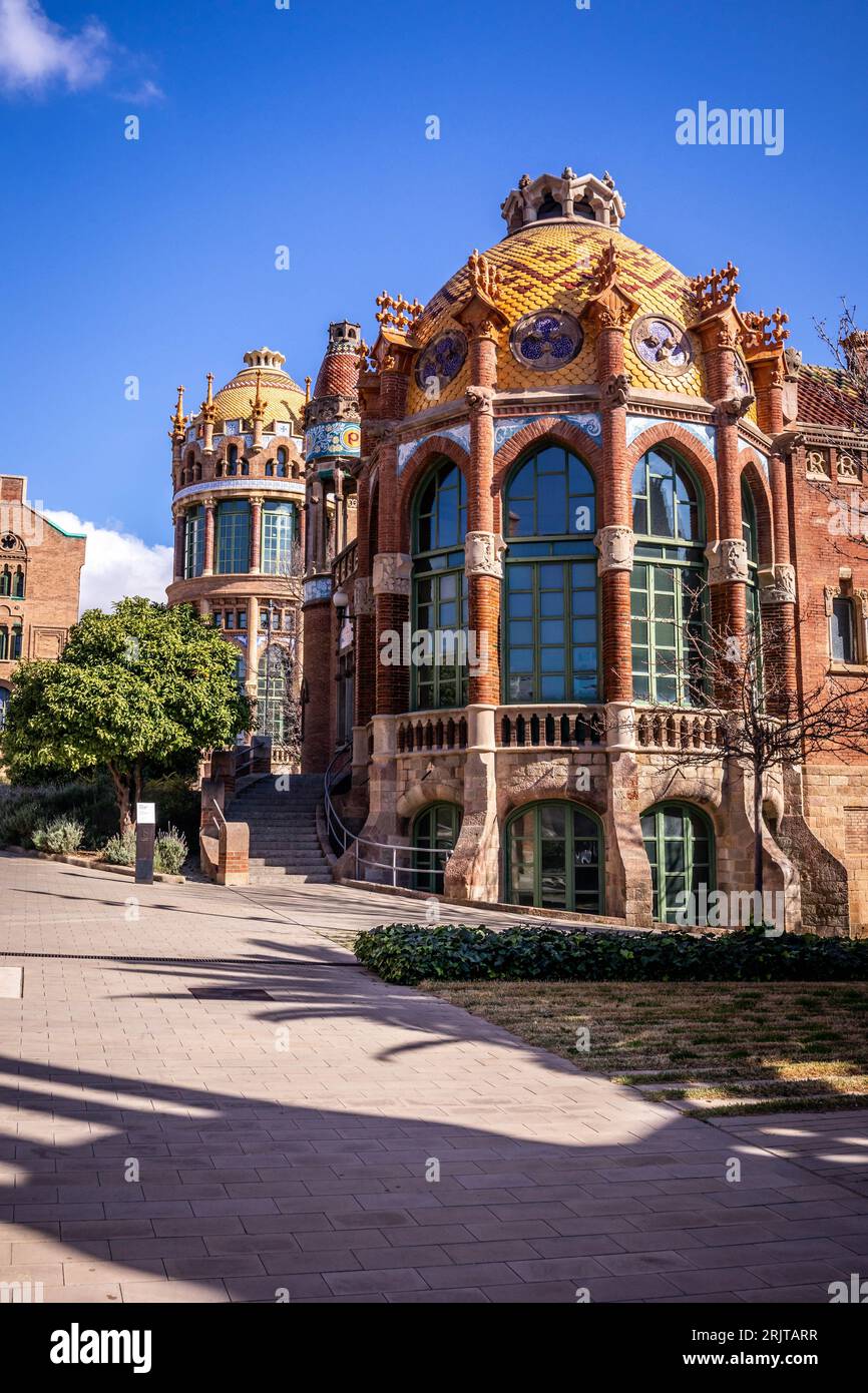 This is a photo of the stunning Hospital de San Pau in Barcelona ...