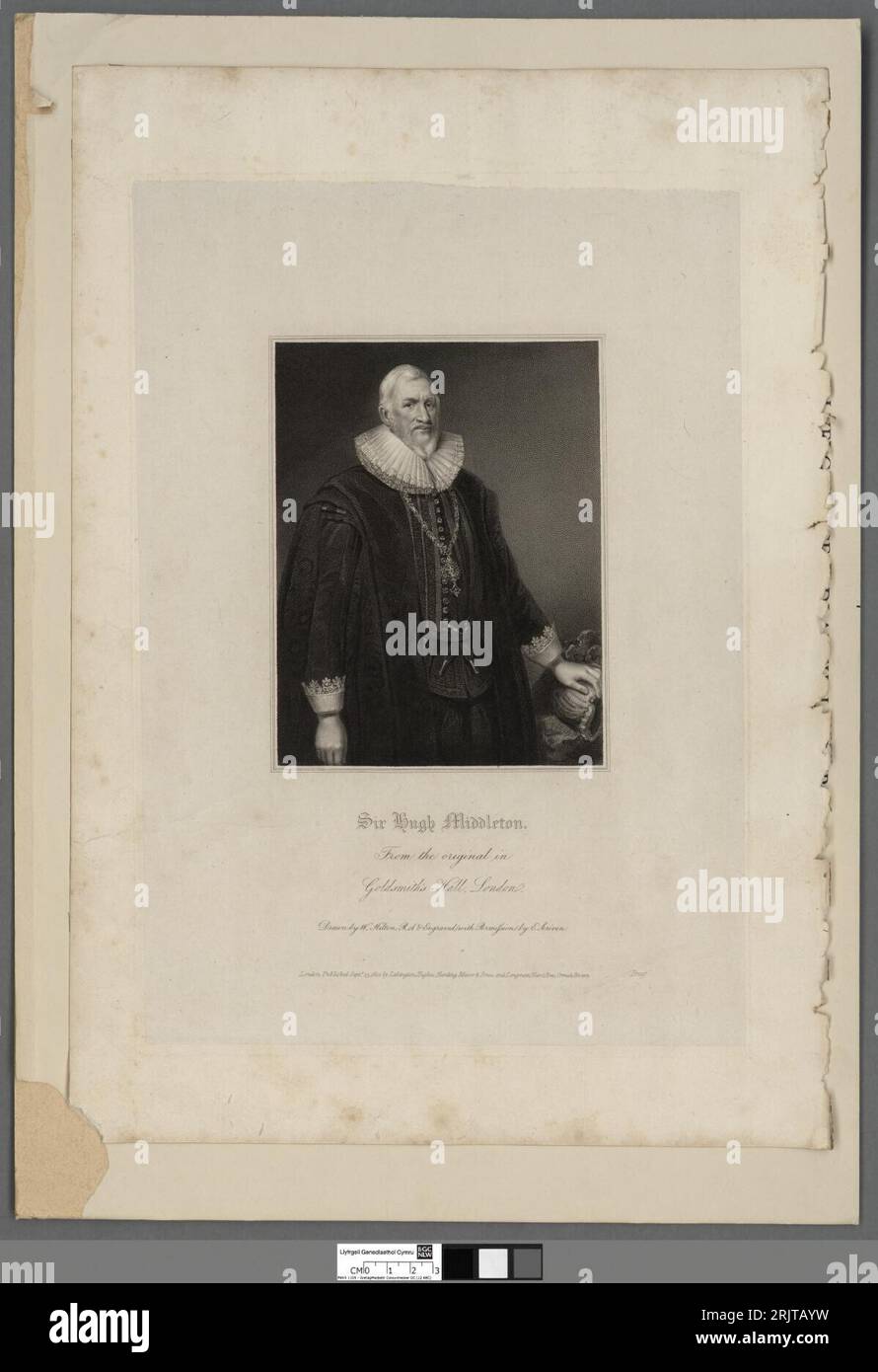 Sir Hugh Middleton 1820 by Edward Scriven Stock Photo - Alamy
