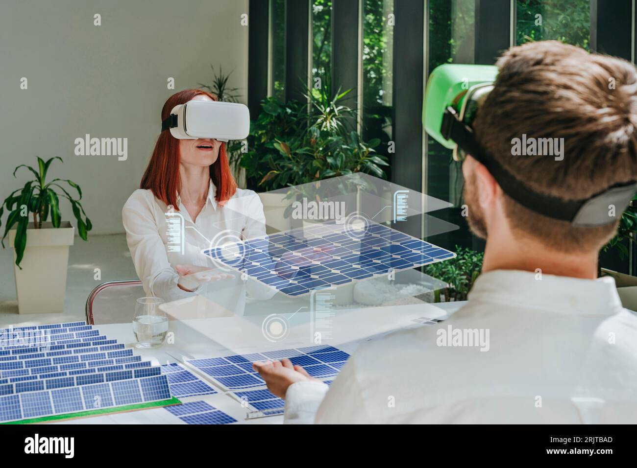 Photovoltaic panels office hi-res stock photography and images - Alamy