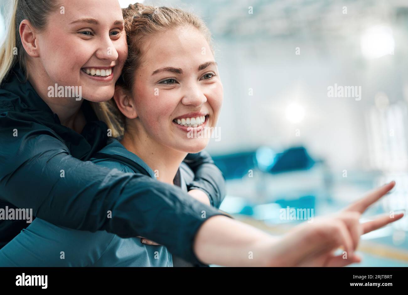 Piggyback ride pool hi-res stock photography and images - Alamy