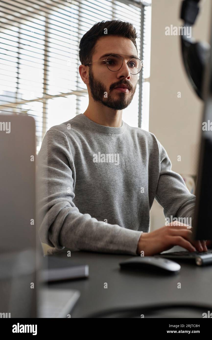 Professional working on computer hi-res stock photography and images ...