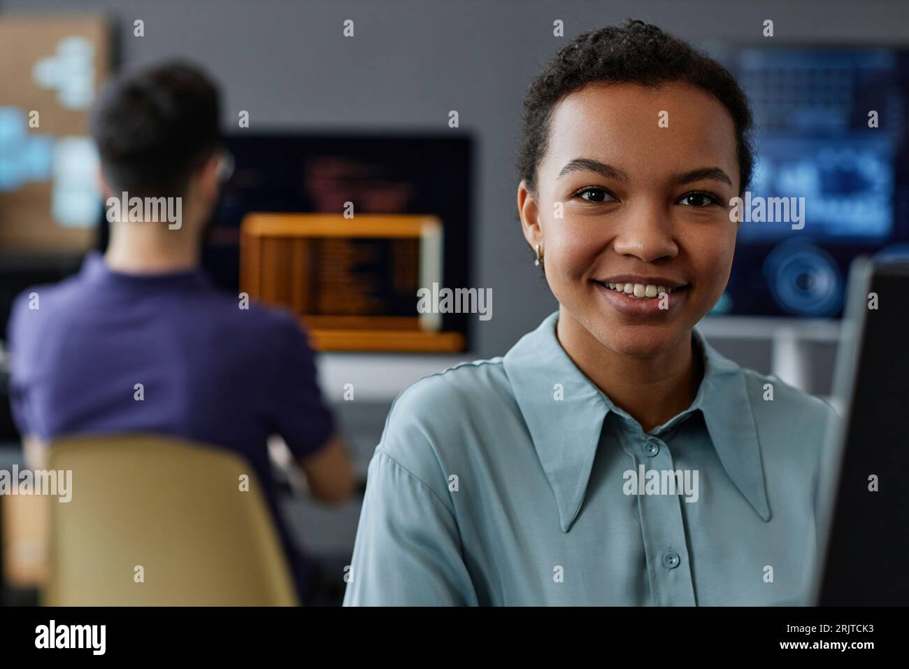 Happy programmer hi-res stock photography and images - Alamy