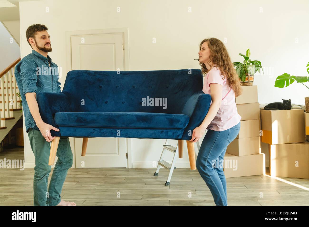 Carrying sofa hi-res stock photography and images - Alamy