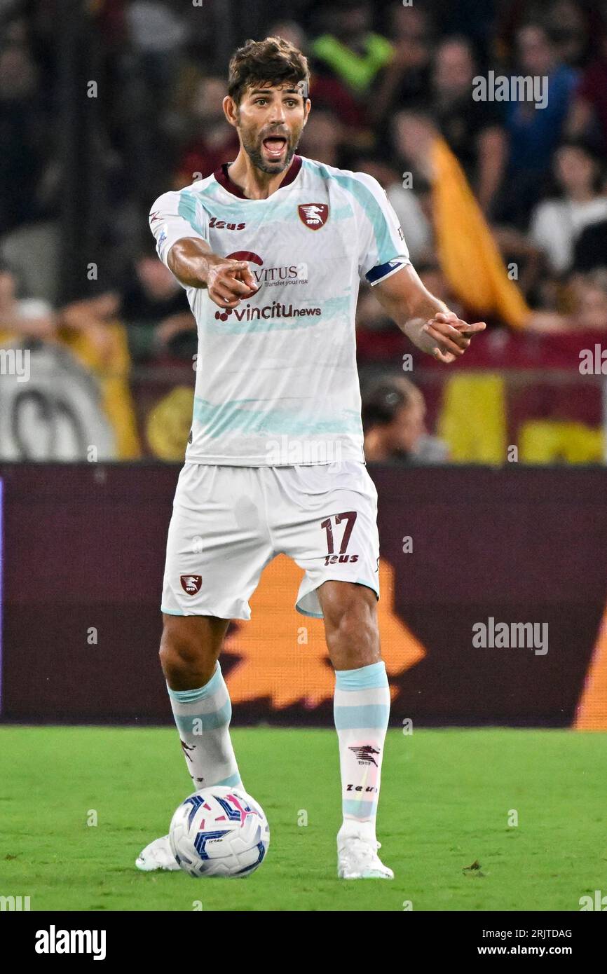 Federico Fazio of US Salernitana in action during the Serie A football ...