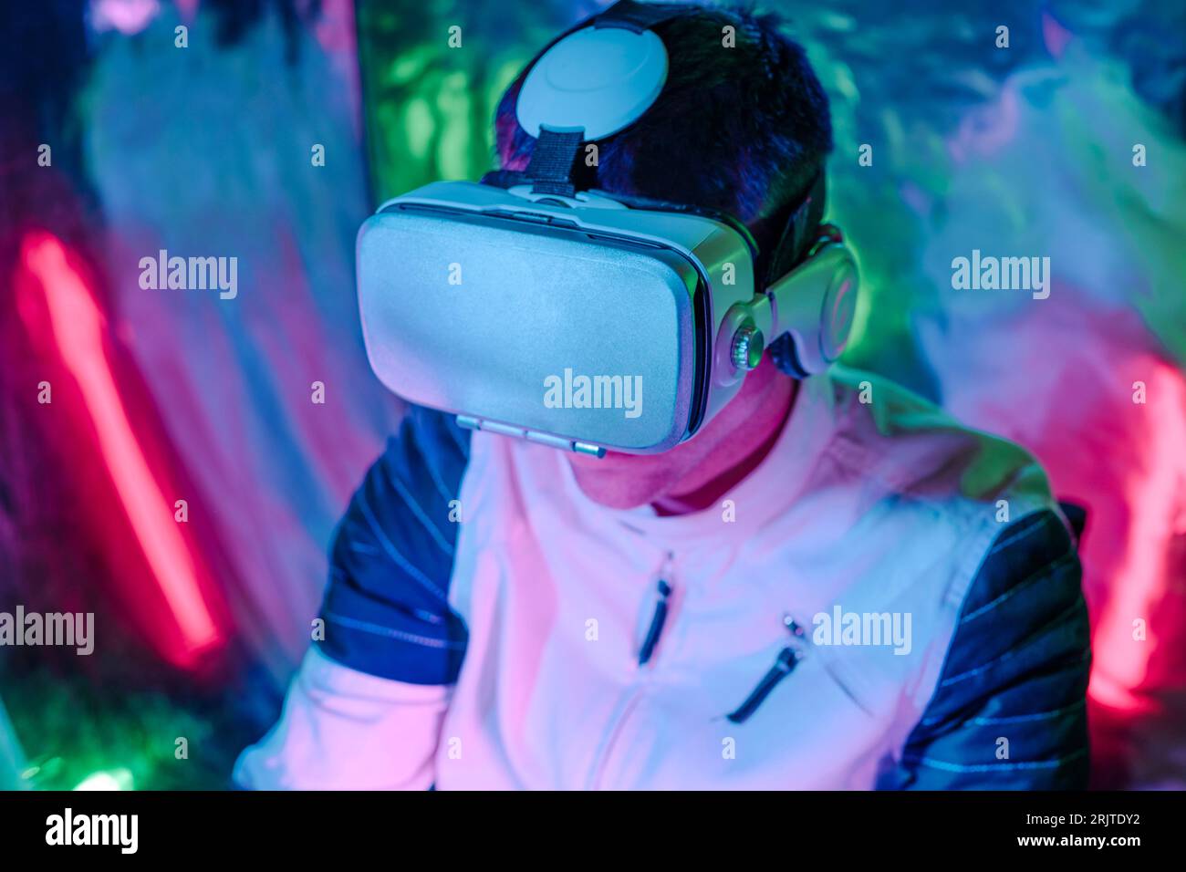 Multi colored neon lights hi-res stock photography and images - Alamy