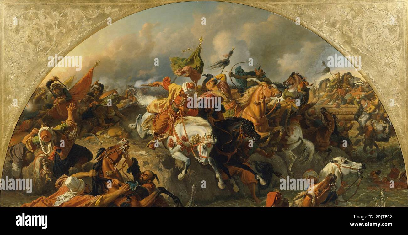 The Battle of Zenta in 1697 1863 by Karl von Blaas Stock Photo - Alamy