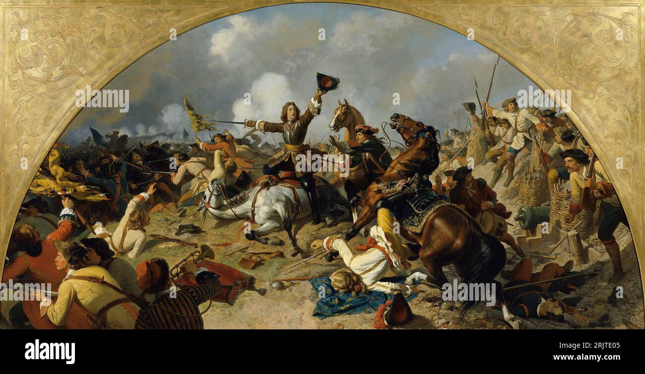 The Battle of Turin 1706 1864 by Karl von Blaas Stock Photo - Alamy