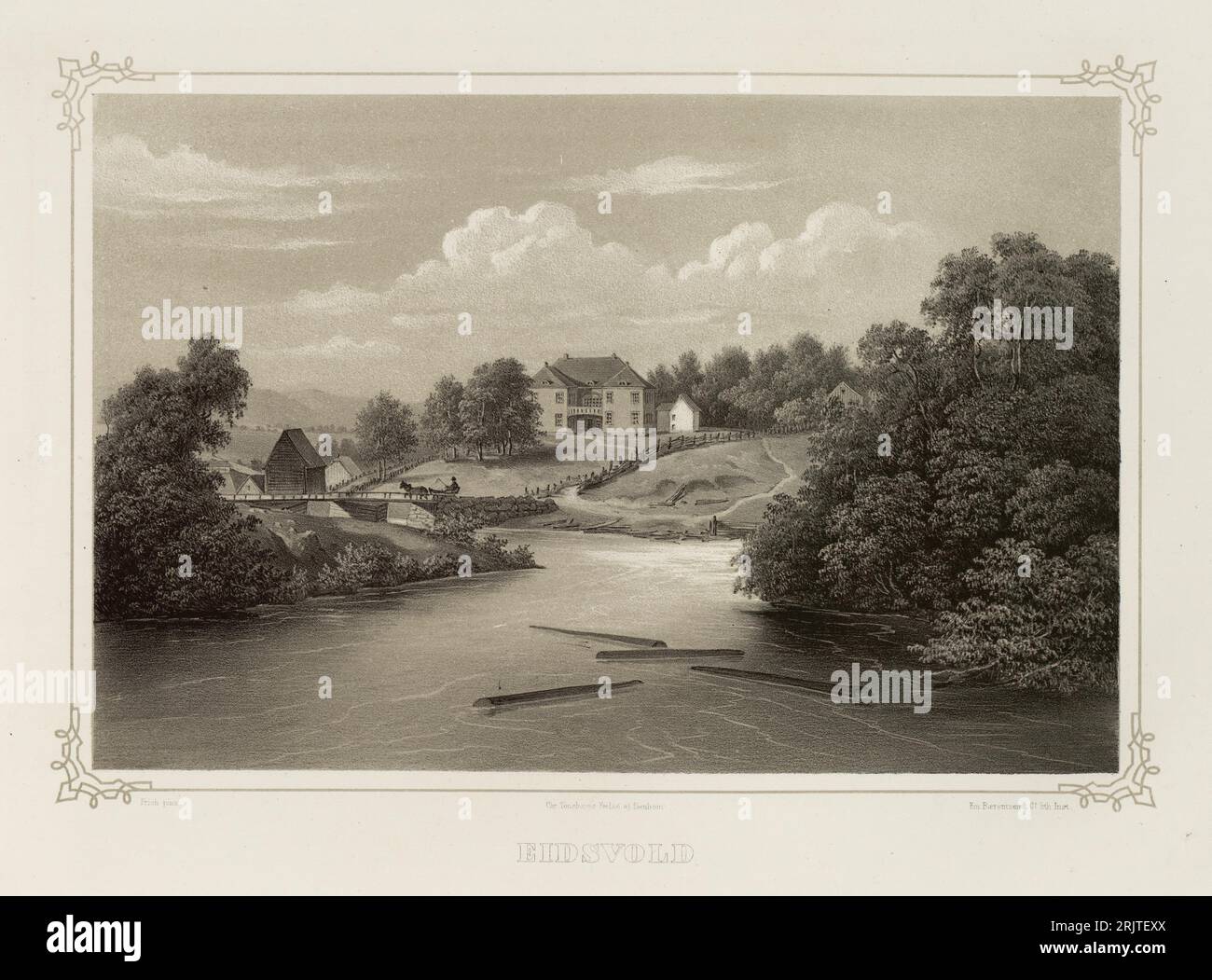 Eidsvold before 1848 by Joachim Frich Stock Photo - Alamy