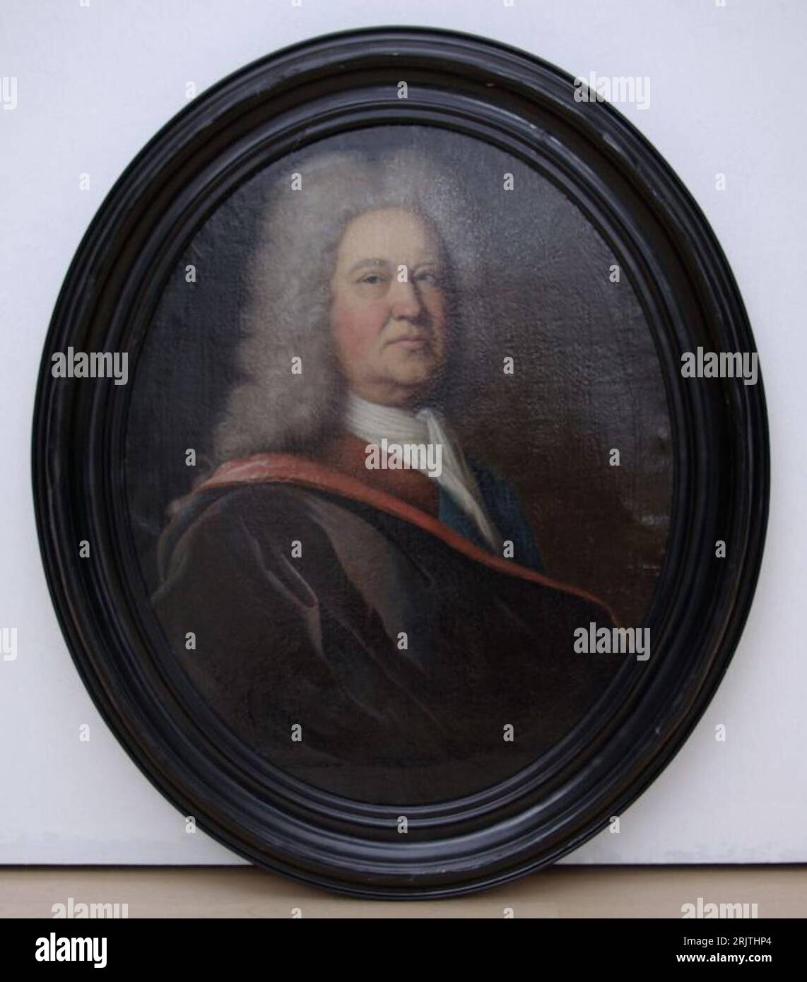 Portrait of Martinus van Scheltinga (1666-1742) 1728 by Bernard Accama ...