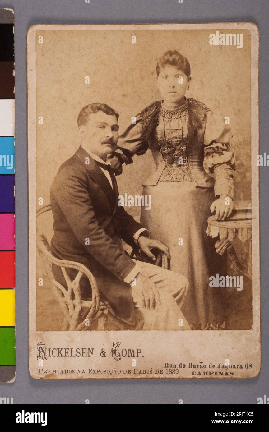 Casal Anônimo 1889 by Julius Nickelsen Stock Photo - Alamy