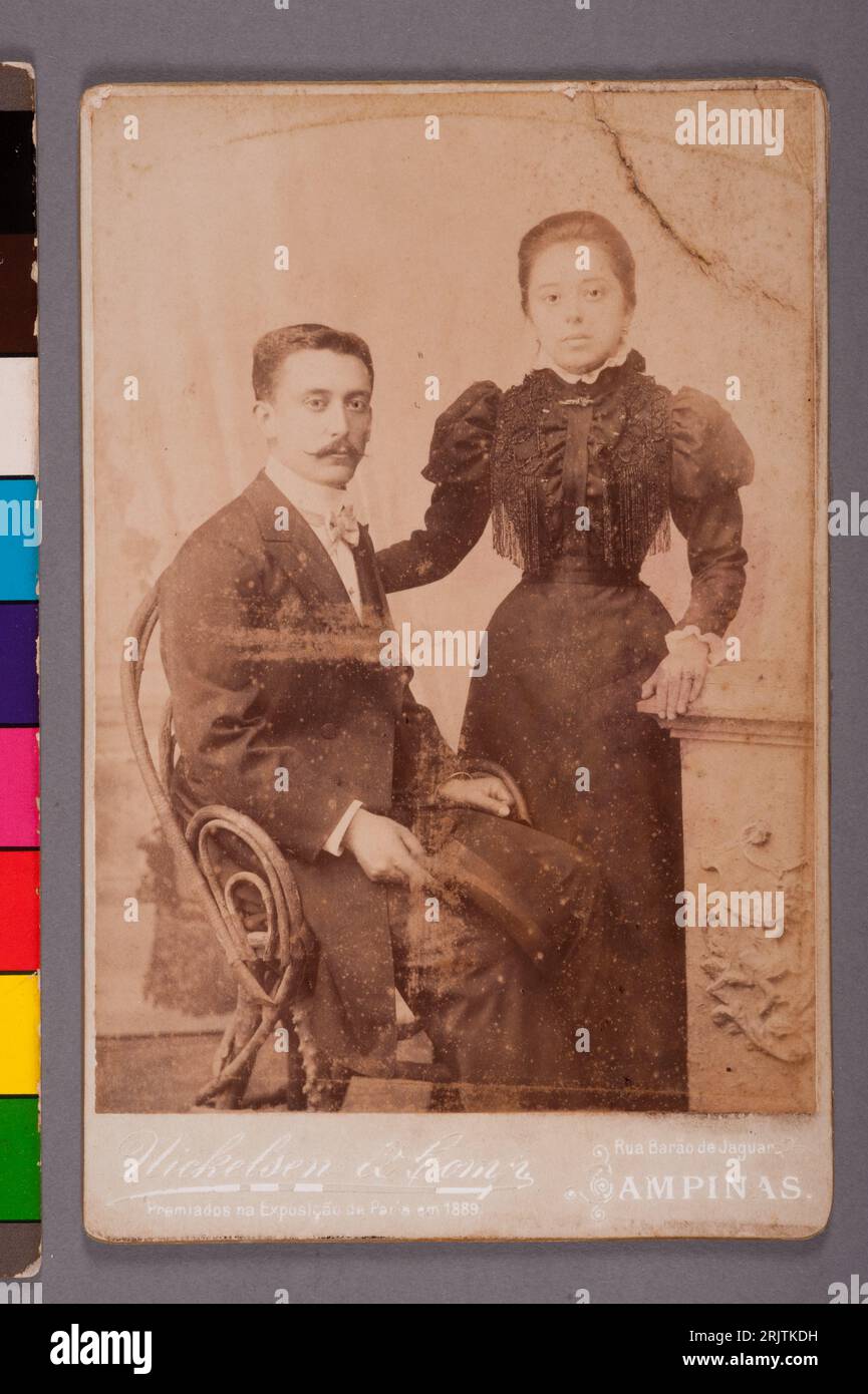 Theodoro e Maricota 30 November 1893 by Julius Nickelsen Stock Photo ...
