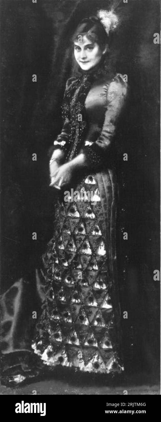 Irene von Keller, the artist's wife 1896 by Albert von Keller Stock ...