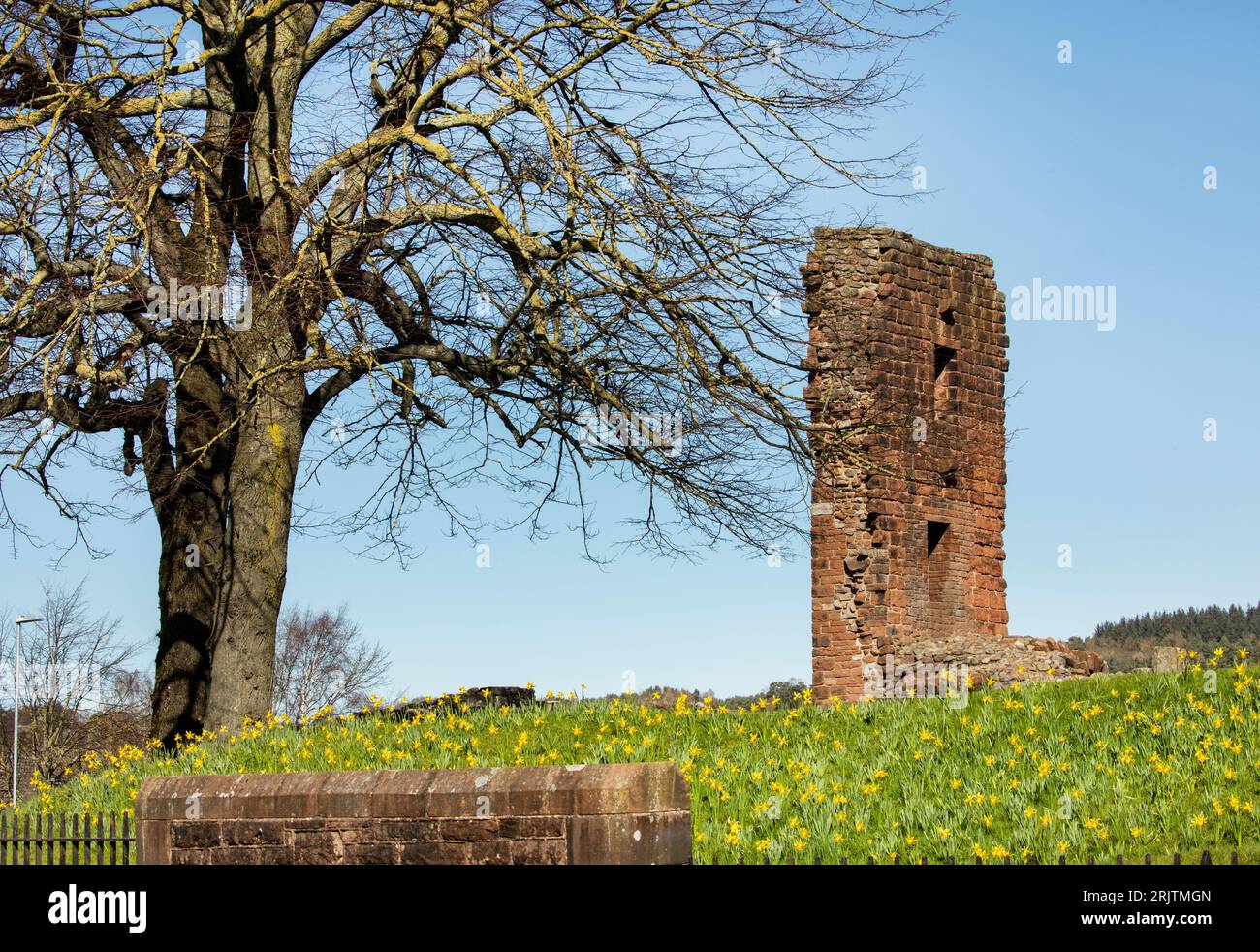 Ancient and historic medieval Penrith Castle, owned by English Heritage ...