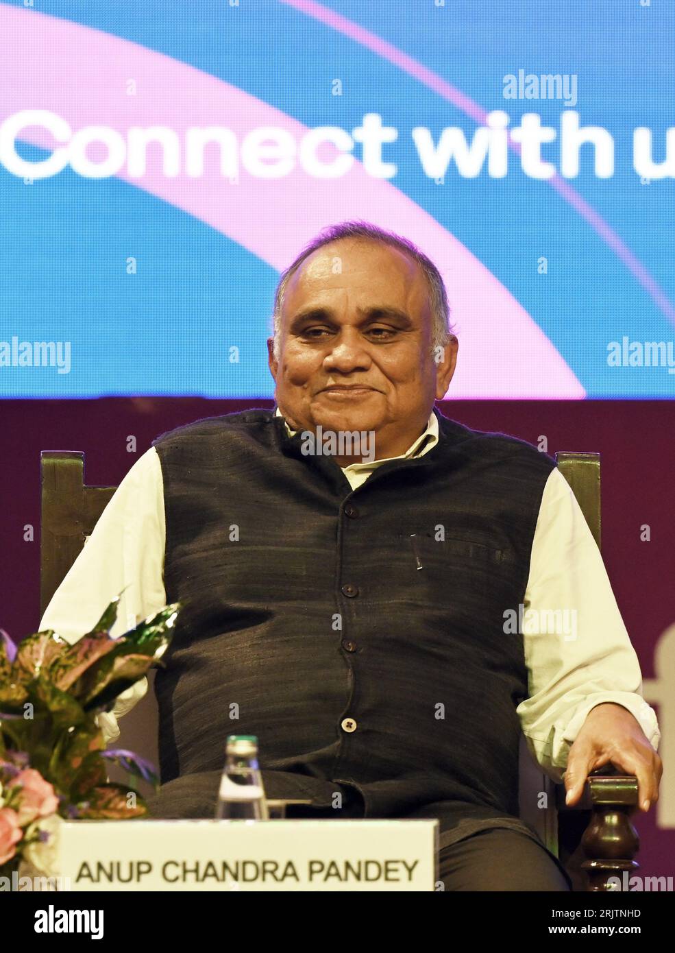 New Delhi, India. 23rd Aug, 2023. NEW DELHI, INDIA - AUGUST 23: F Election Commissioner Anup ...