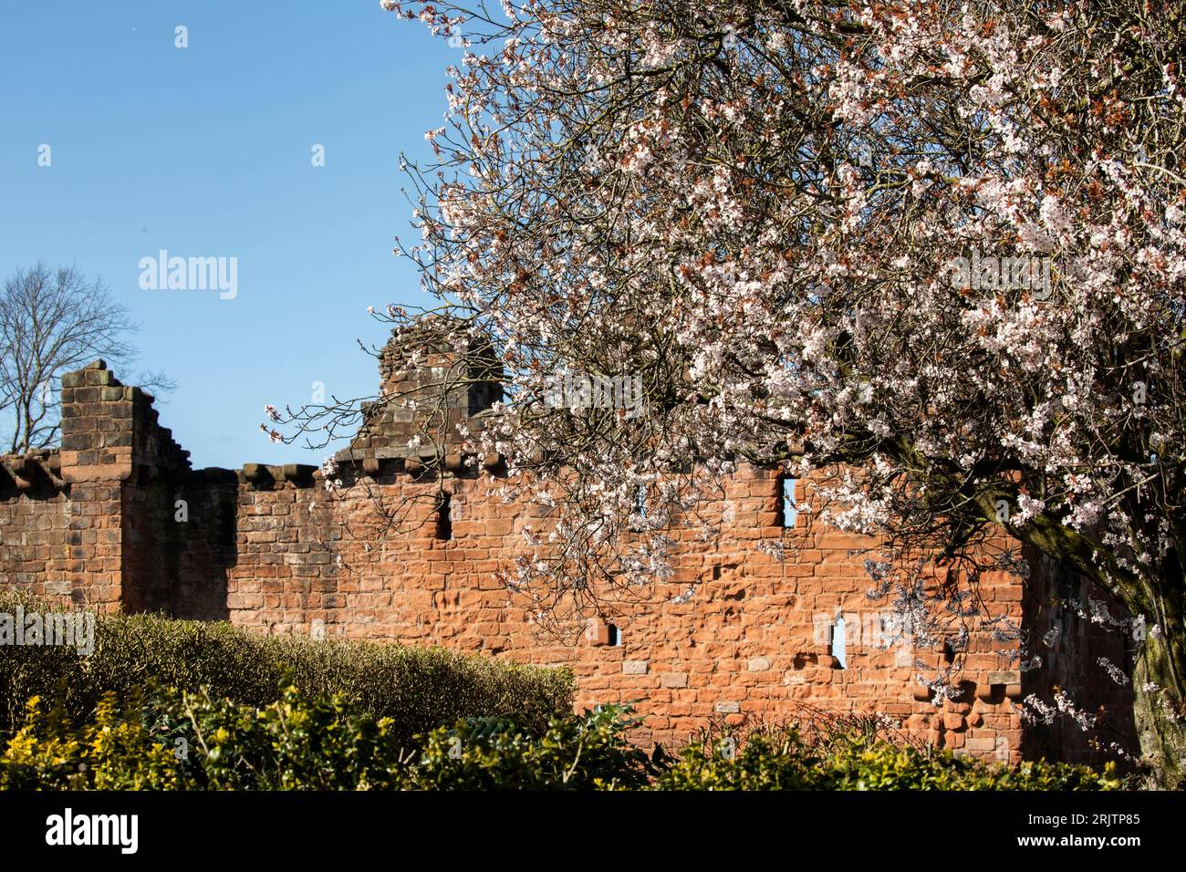 Ancient and historic medieval Penrith Castle, owned by English Heritage ...