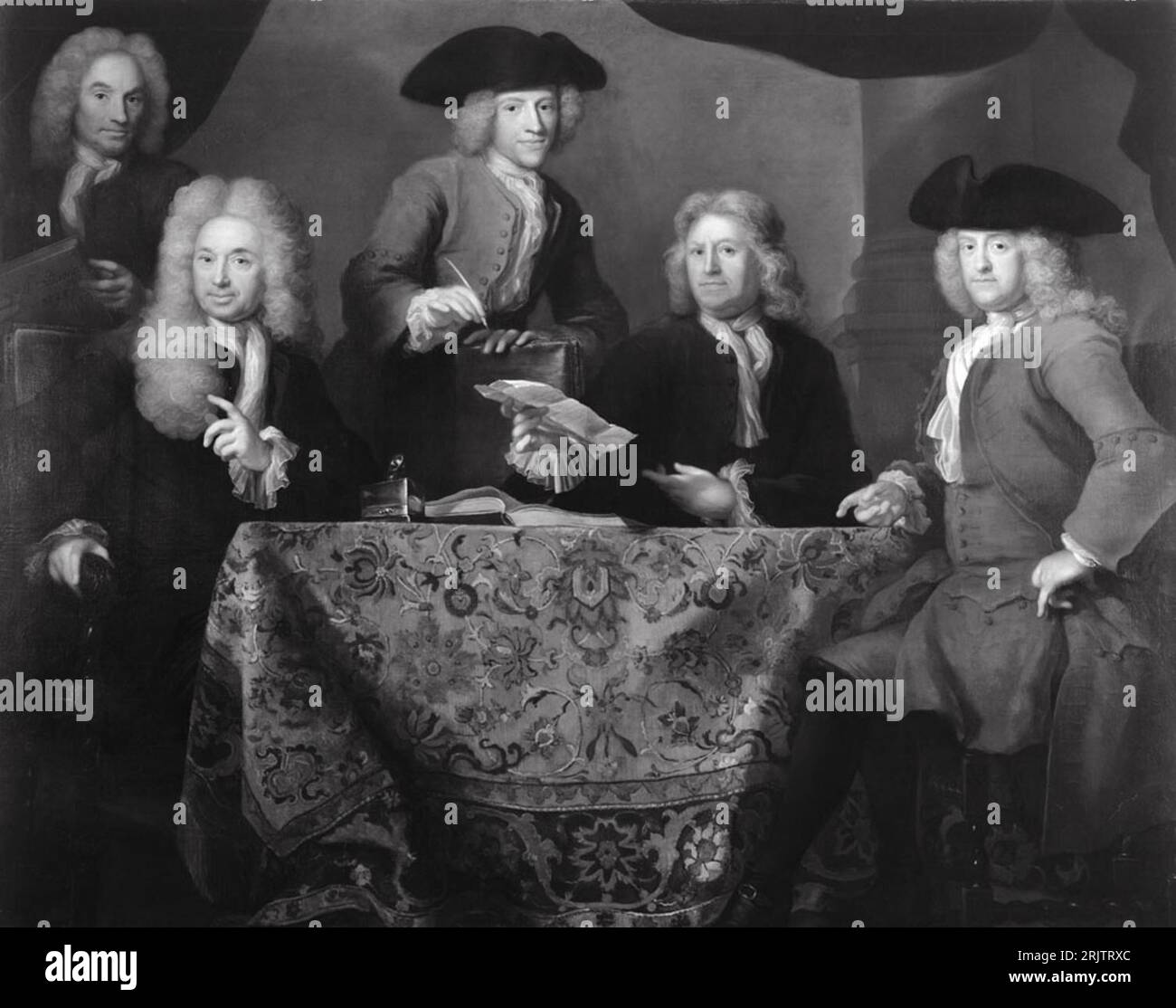 De regenten van het Spin- en Nieuwe Werkhuis 1725 by Arnold Boonen ...