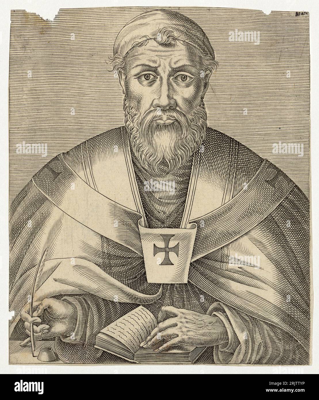 Saint Ambrose From Milan Stock Photo - Alamy