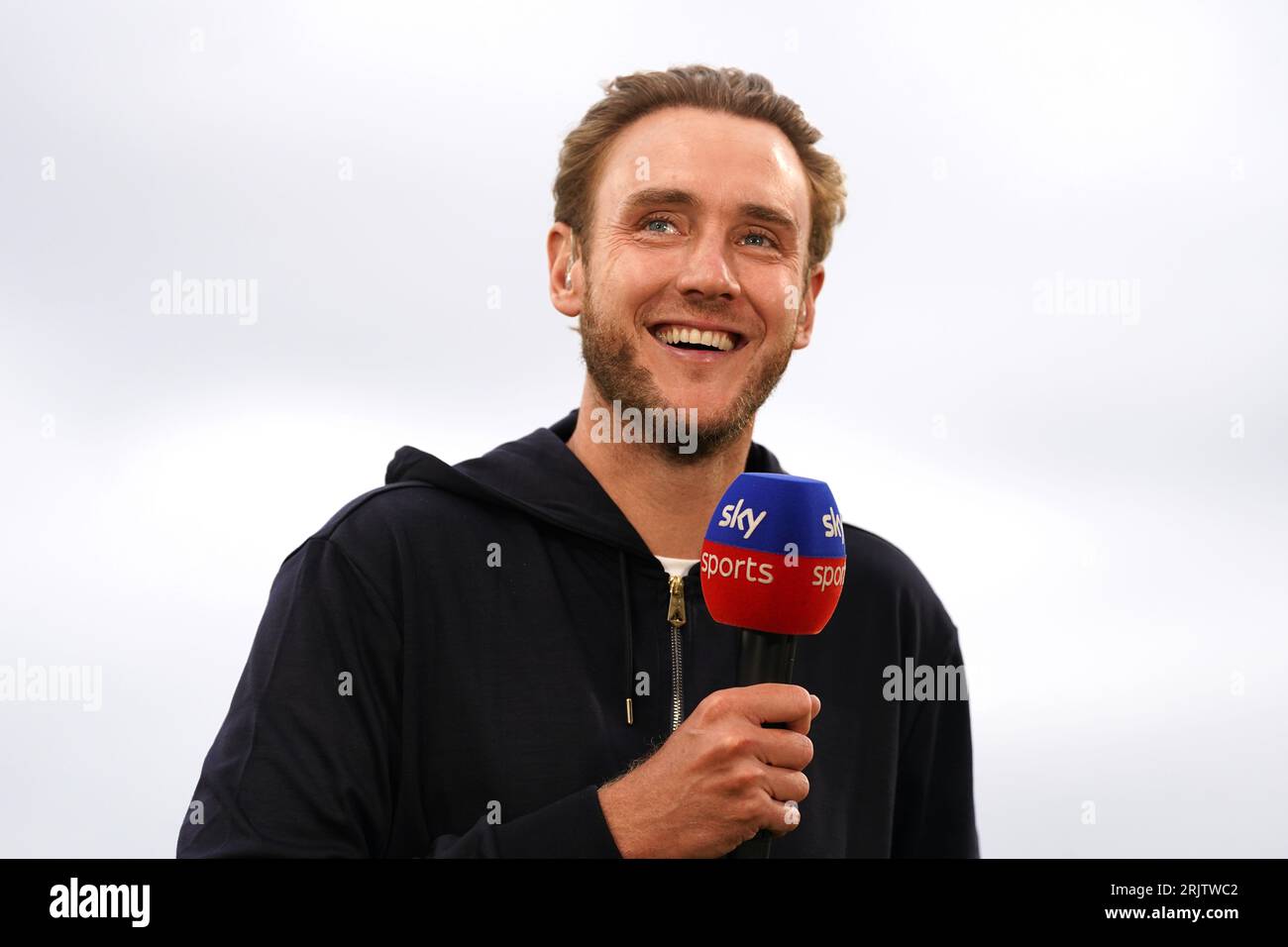 Former England cricket player Stuart Broad before The Hundred match at ...