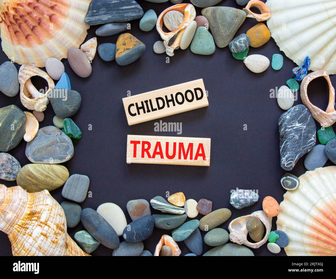 Childhood trauma symbol. Concept words Childhood trauma on beautiful ...