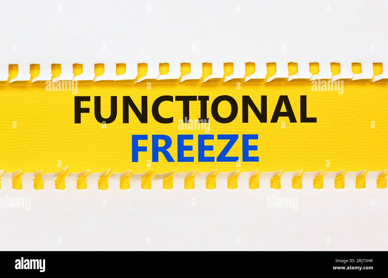 Functional freeze symbol. Concept words Functional freeze on beautiful ...