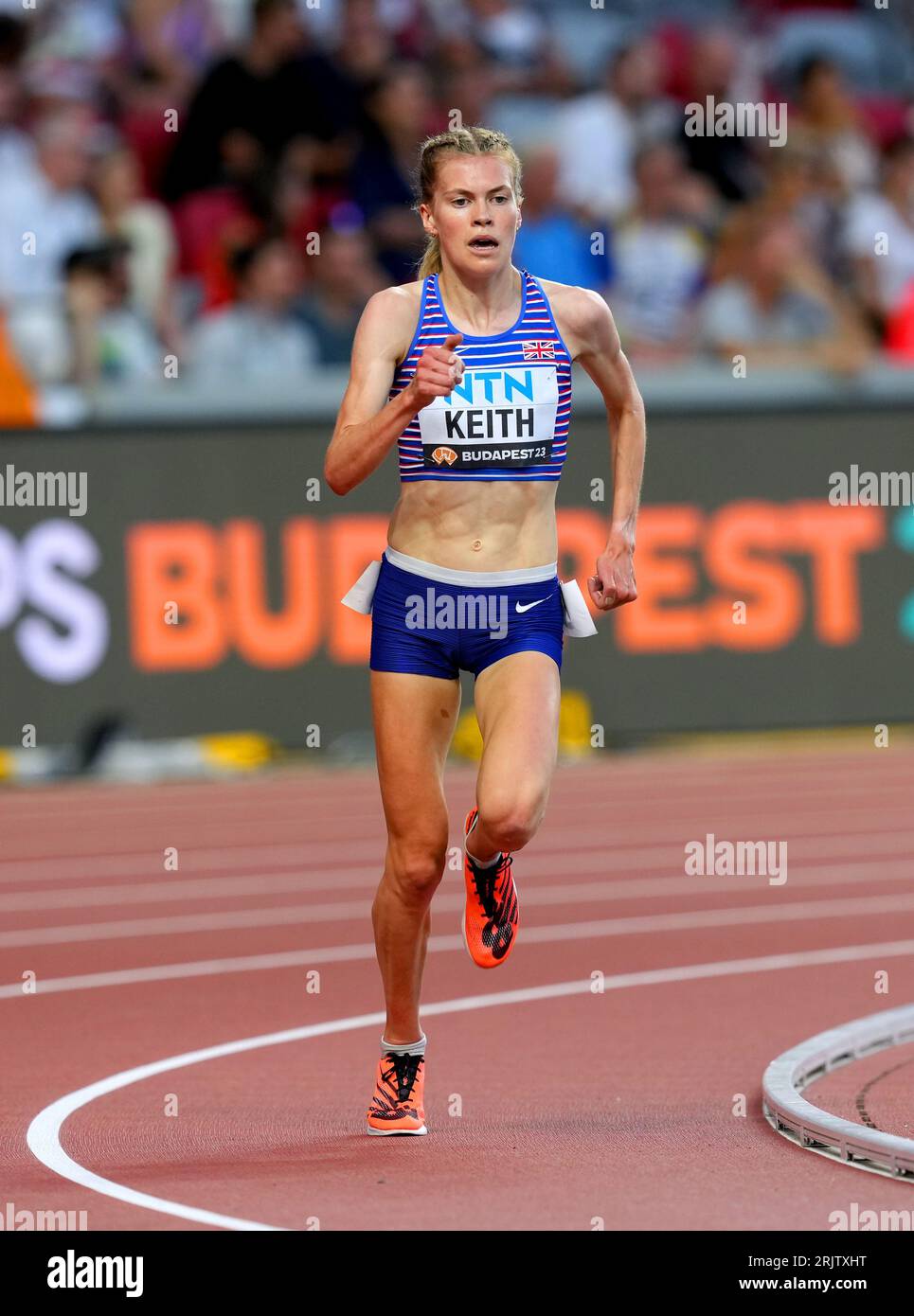 Great Britain's Megan Keith in action in heat one of the Women's 5000 ...