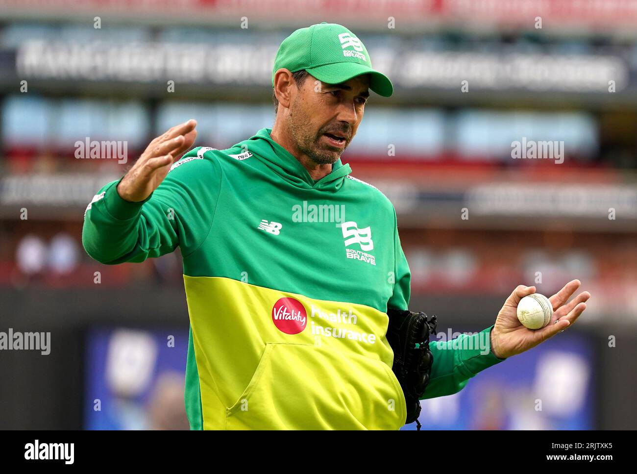 Southern Brave coach Stephen Fleming before The Hundred match at ...