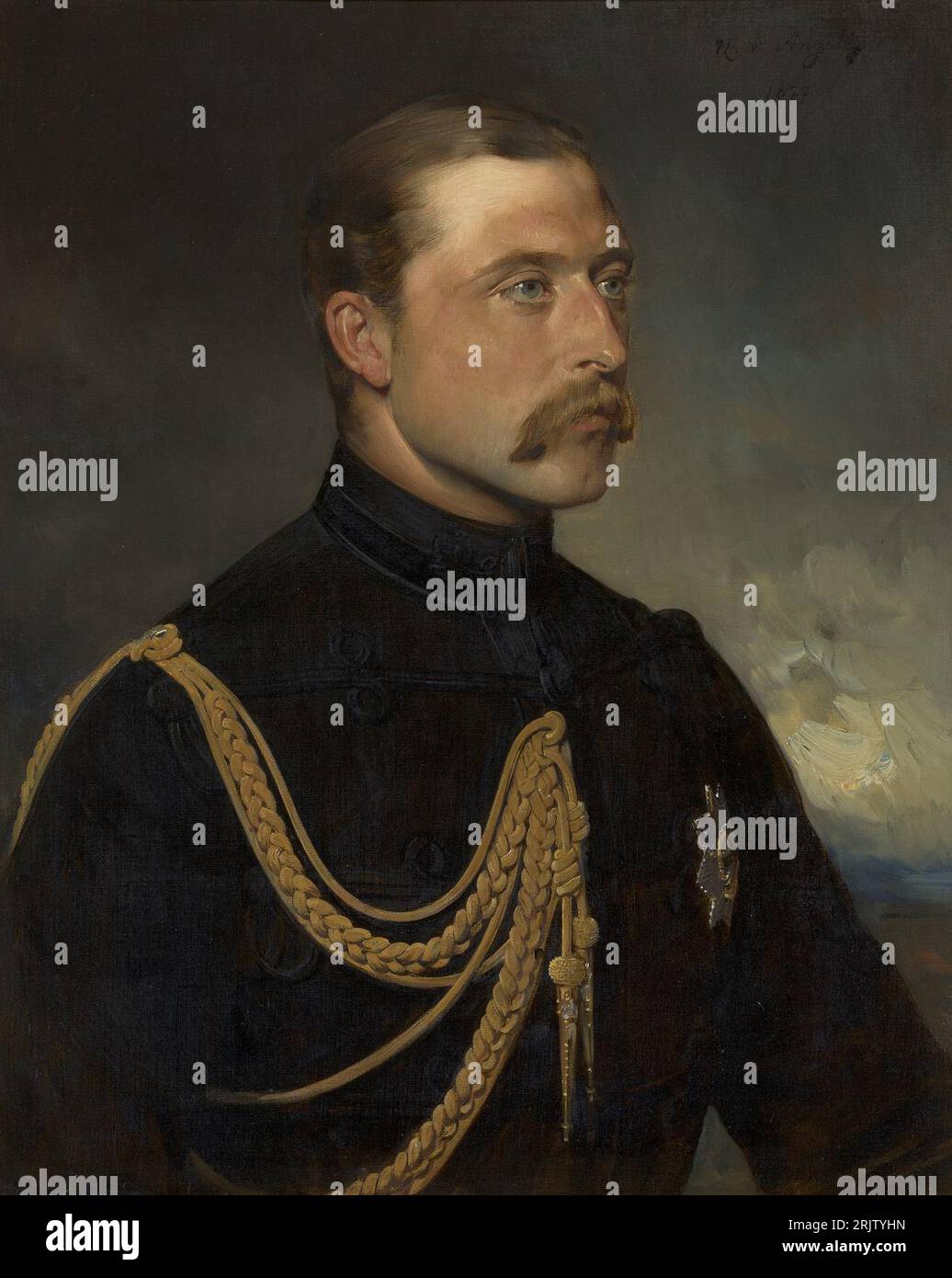 Arthur, Duke of Connaught (1848-1942) 1877 by Heinrich von Angeli Stock ...