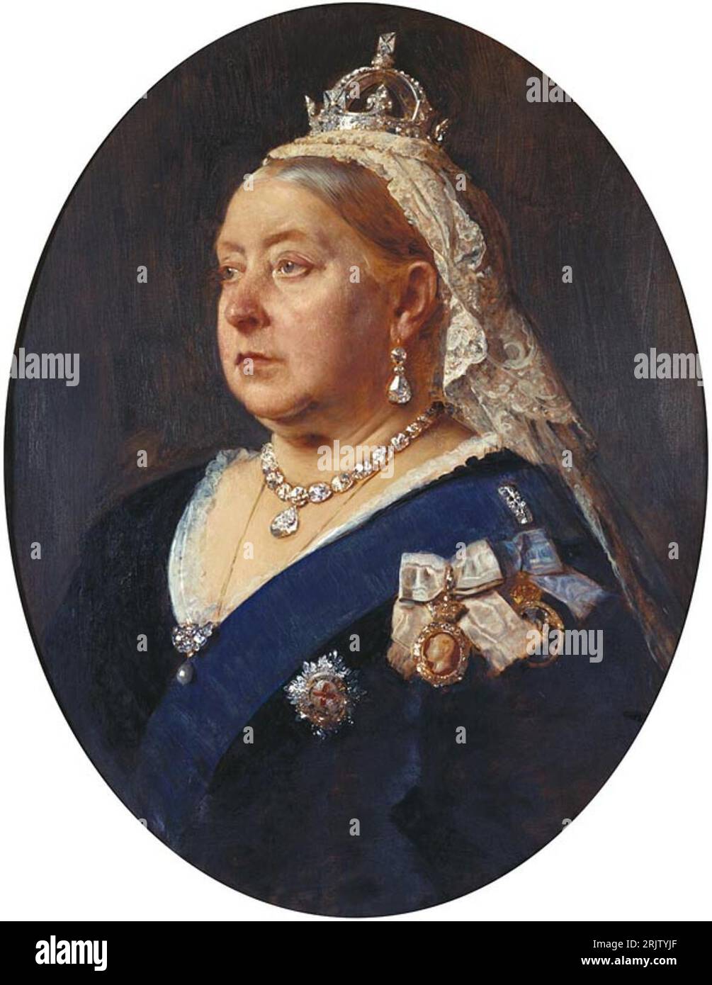 Queen Victoria (1819-1901) 1890 by Heinrich von Angeli Stock Photo - Alamy